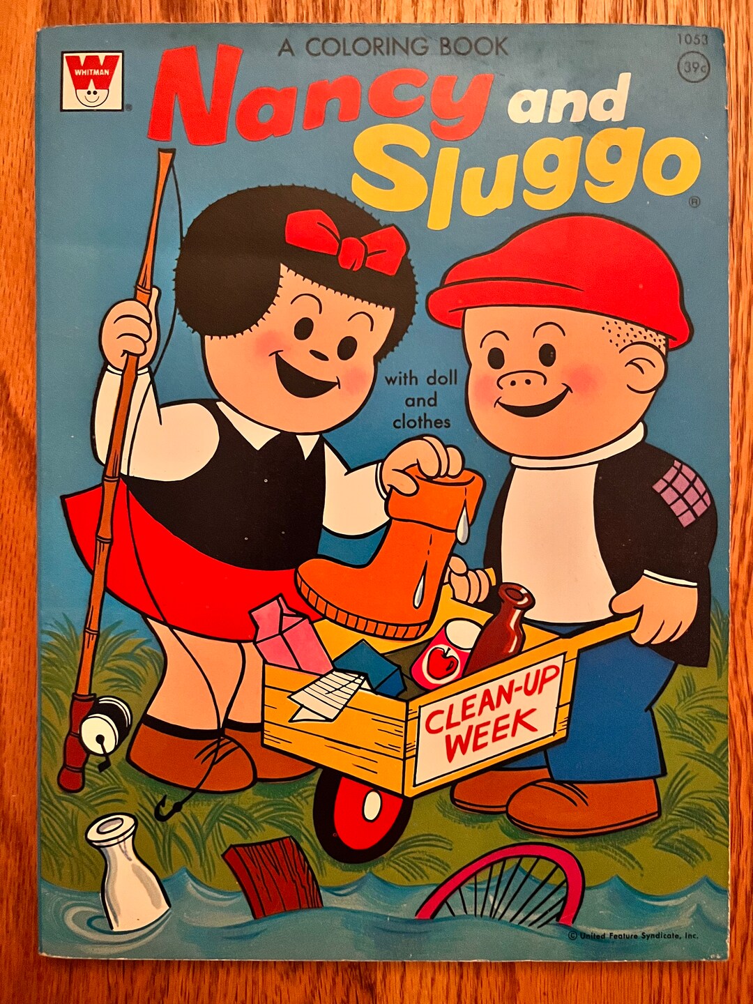 Nancy and Sluggo Unused New Coloring Book Whitman 1972 - Etsy