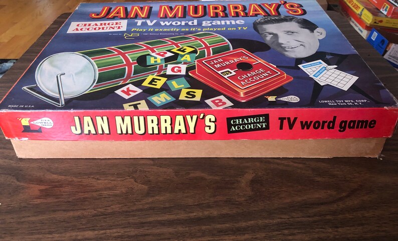Jan Murrays TV Word Game NBC 1961 Lowell Toy Mfg Corp - Etsy