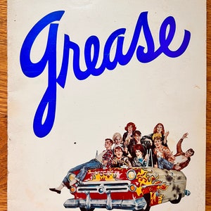 VINTAGE GREASE Broadway Musical Touring Program - 1977 - Etsy