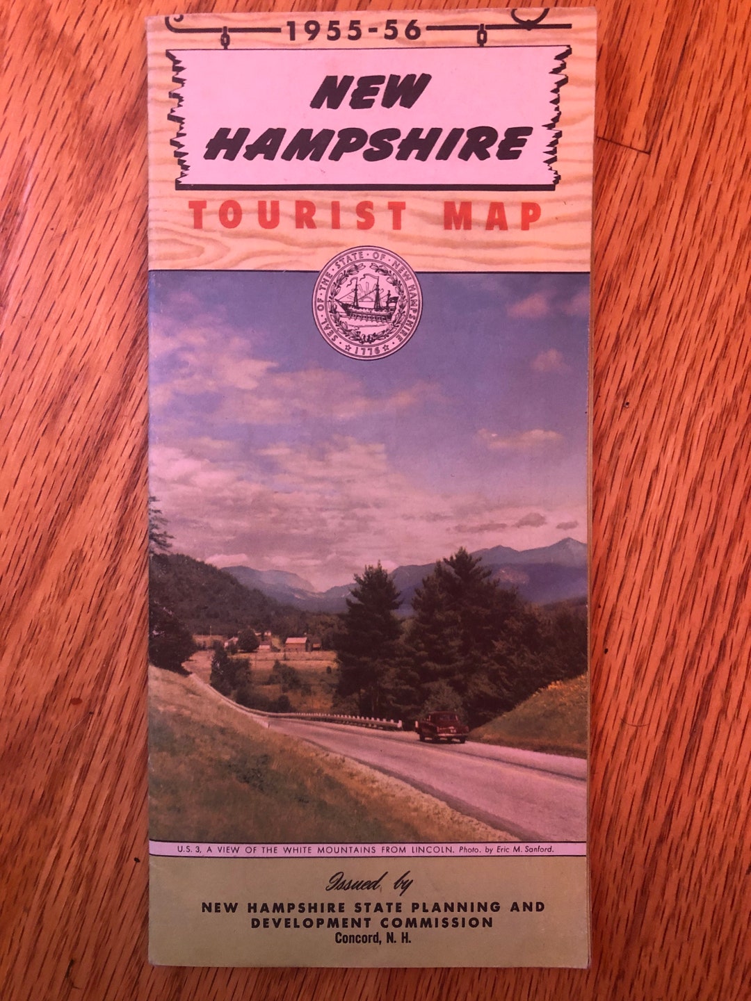 Vintage NH New Hampshire Tourist Map 1955 56 Pamphlet - Etsy