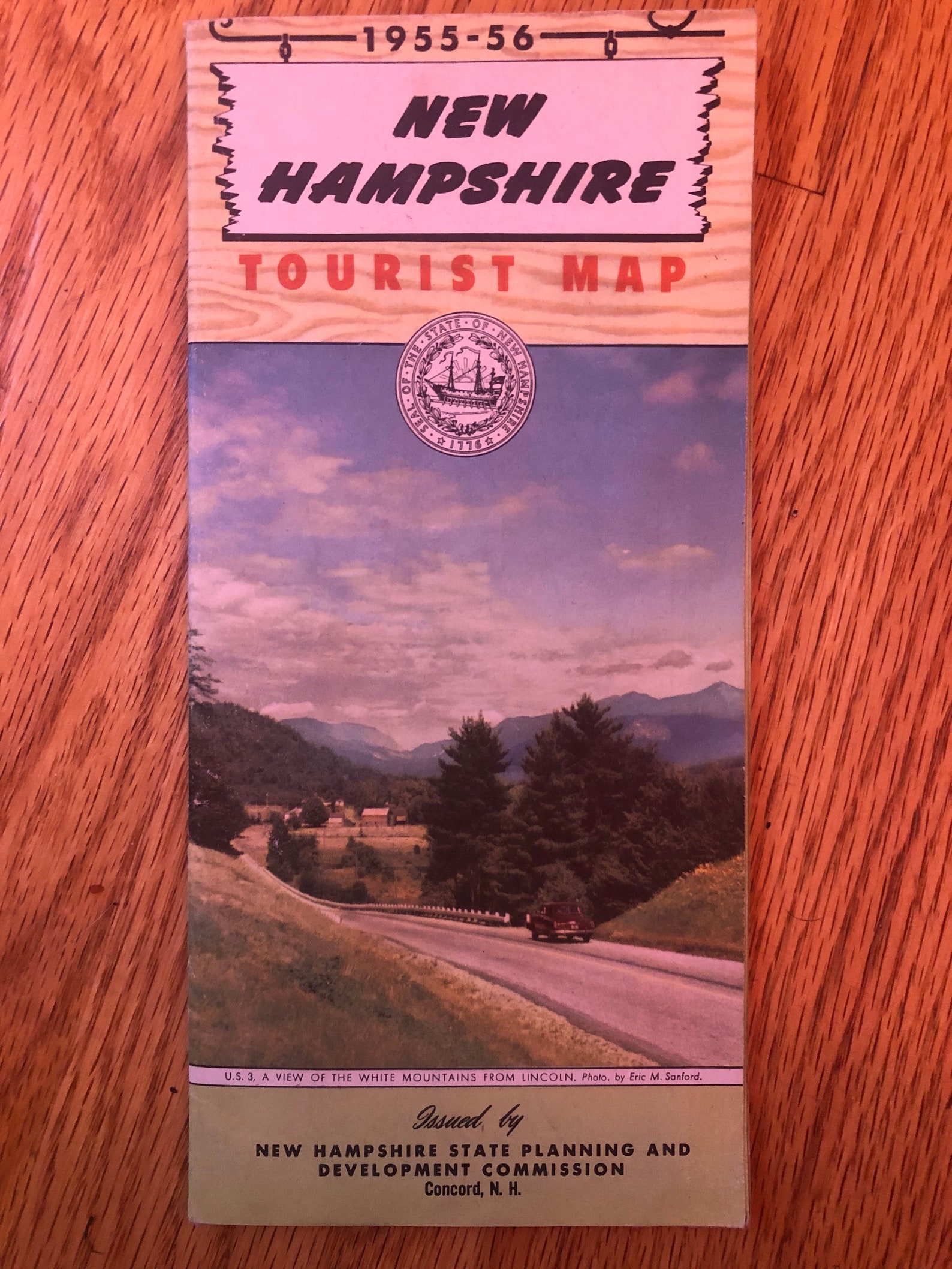 Vintage NH New Hampshire Tourist Map 1955 56 Pamphlet | Etsy