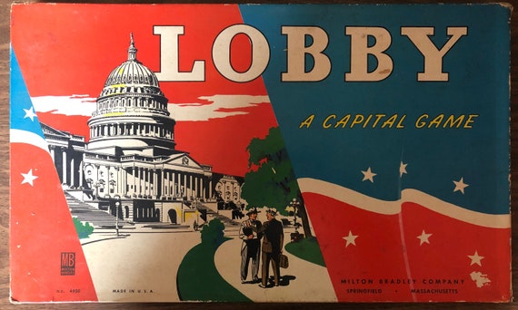 1949 Vintage Lobby: A Capital Game board game Milton Bradley | Etsy