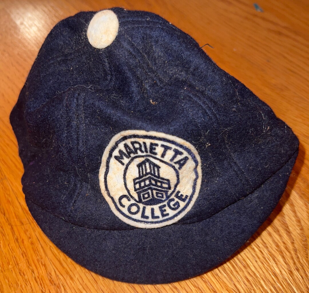 Vtg 40’s-50’s Rare Marietta College Wool Felt Dink Hat Cap - Etsy