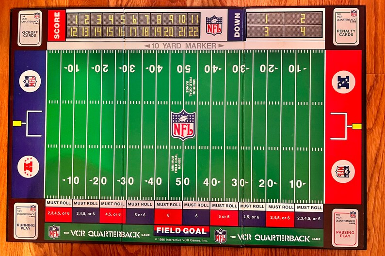 1986 the VCR Quarterback Game NFL Interactive VCR Games - Etsy