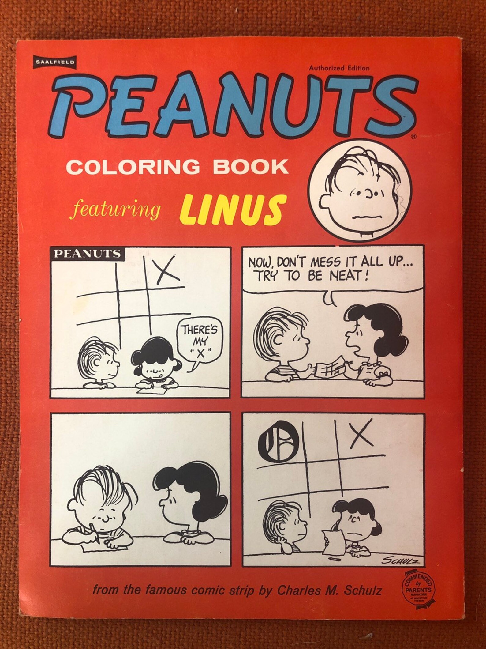 Vintage Peanuts Coloring Book Featuring Linus Charles Schulz | Etsy