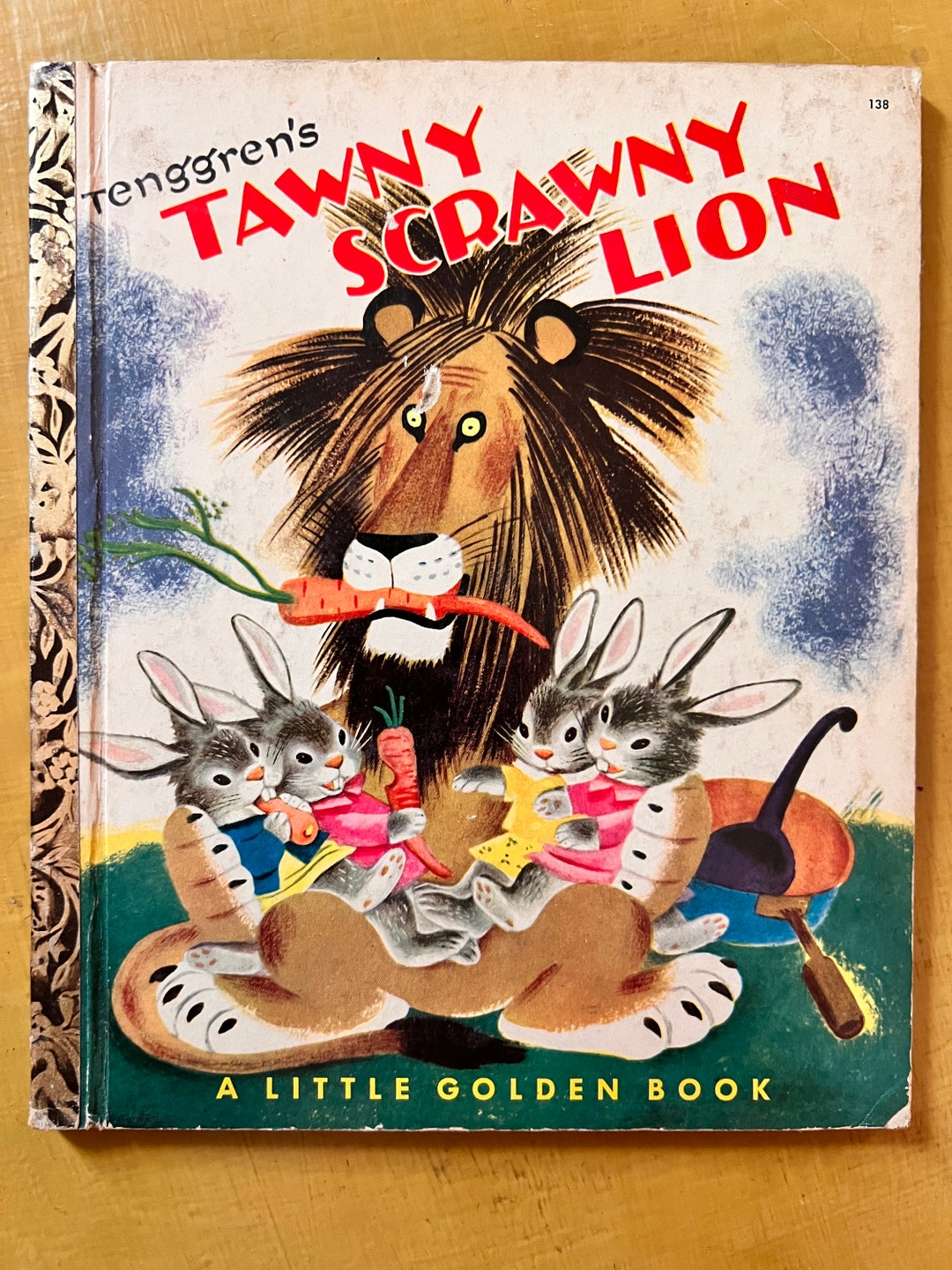 1952 Tenggrens Tawny Scrawny Lion Little Golden Book B - Etsy