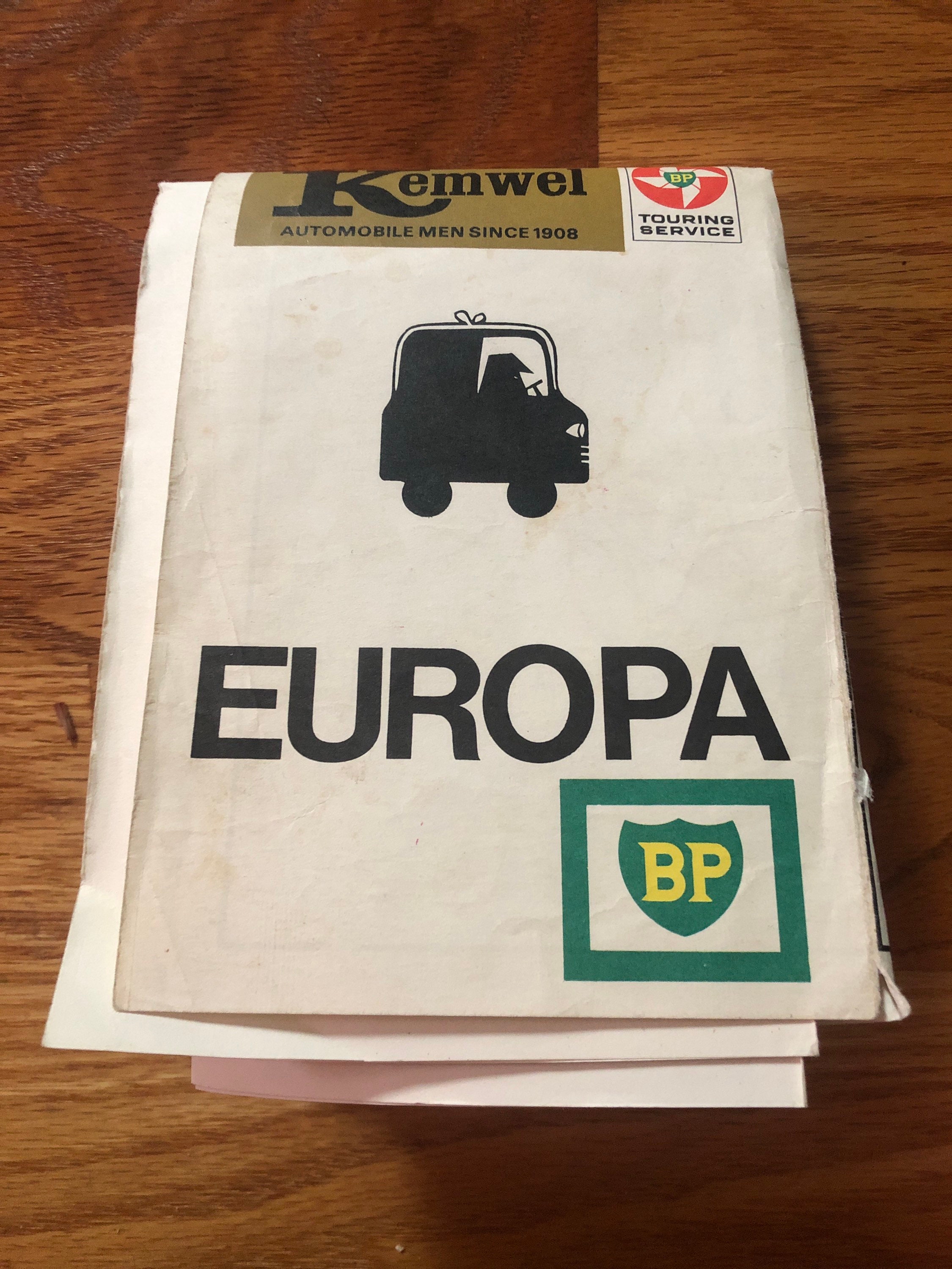 1967 vintage BP map of Europe Kemwel brochure guide | Etsy