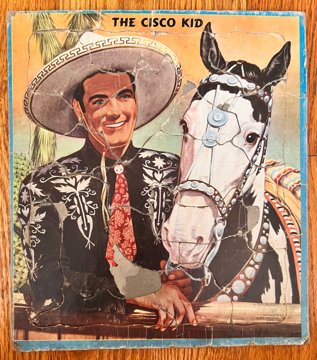 Vintage the Cisco Kid and Diablo Jigsaw Puzzle Doubleday Saalfield - Etsy