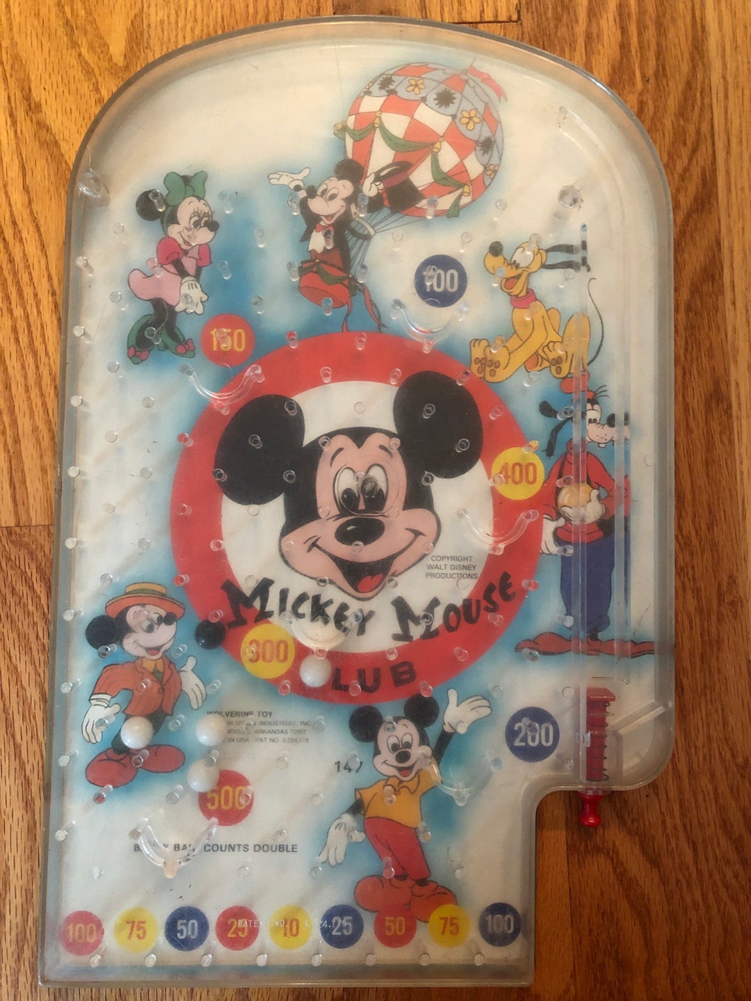 Vintage MICKEY MOUSE CLUB Pinball by Wolverine Toys - Etsy