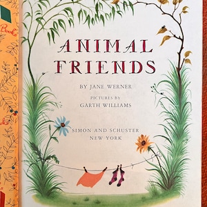 1953 Animal Friends Little Golden Book - Etsy