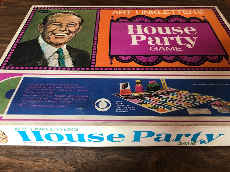 1968 Art Linkletters House Party Game CBS TV Whitman Board - Etsy