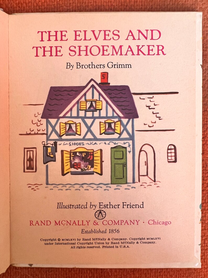 The Elves and the Shoemaker - Rand Mcnally Publisher Start-right Elf ...