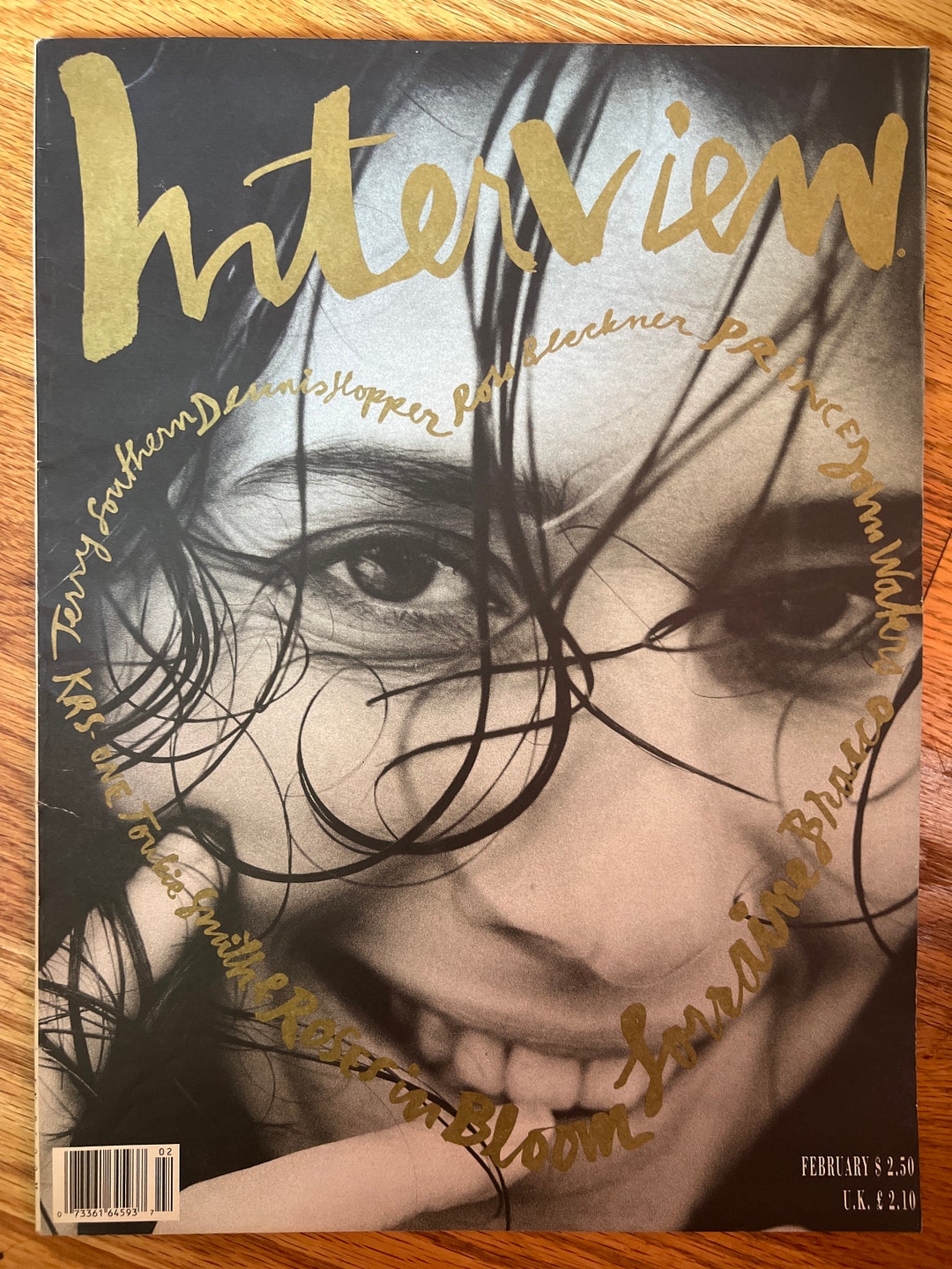Interview Magazine Feb 1990 Lorraine Bracco Prince John Waters Dennis ...