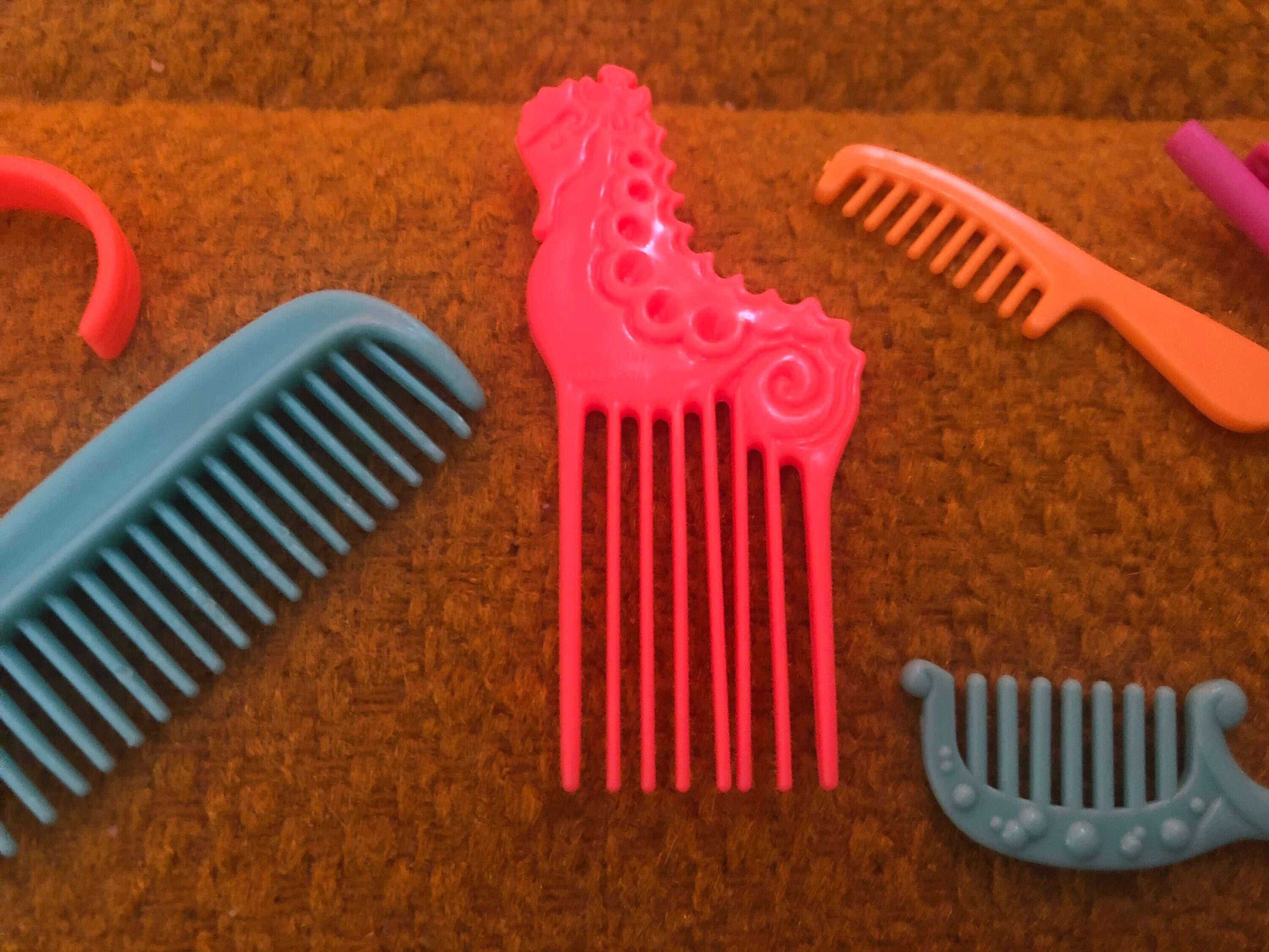 Vintage Barbie lot of miniature combs mirrors brush hair | Etsy