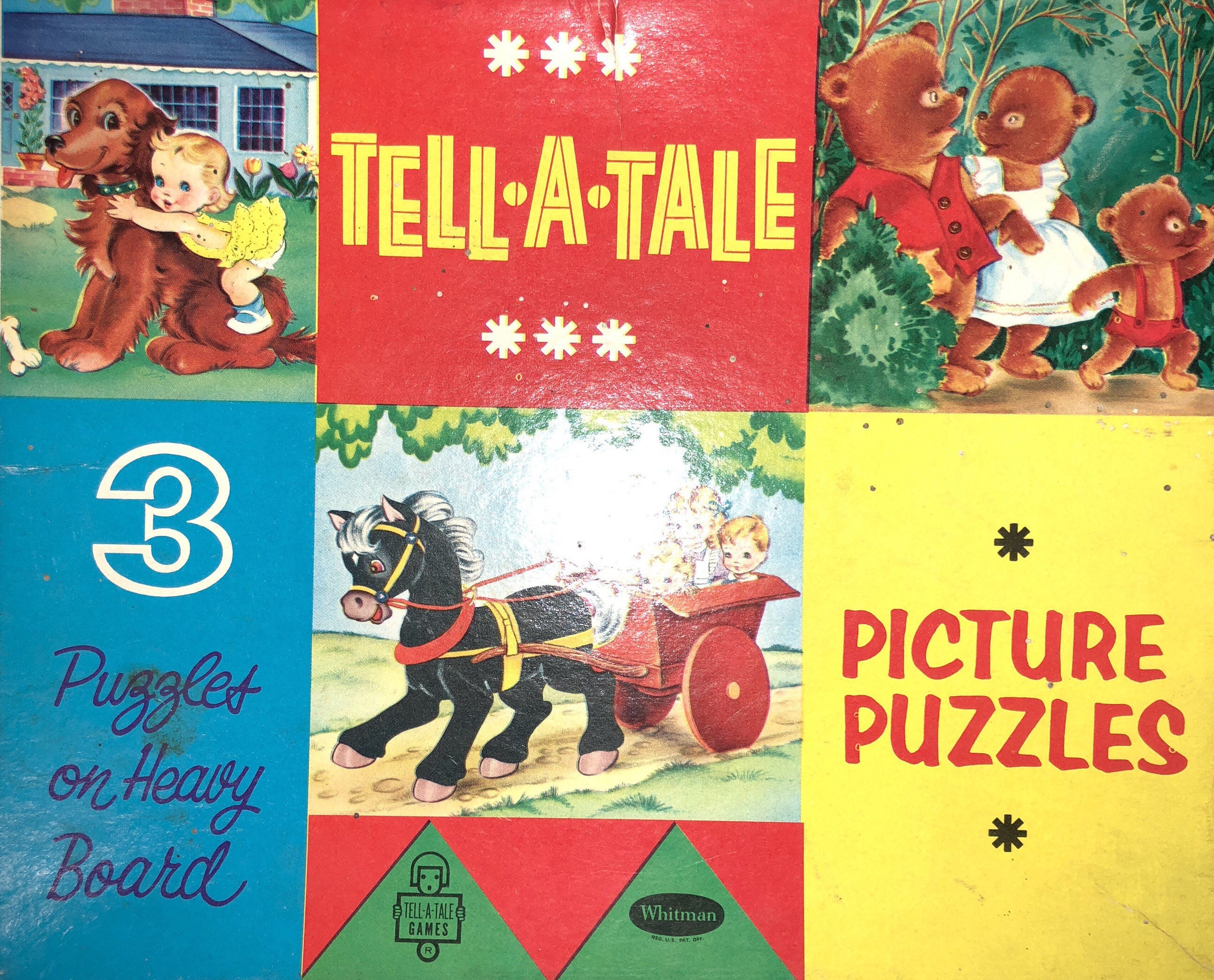 Vintage Tell a Tale jigsaw puzzles Whitman Publishing complete set of ...