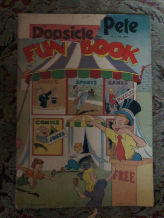 Vintage Antique 1947 Popsicle Pete Fun Book - Etsy Canada