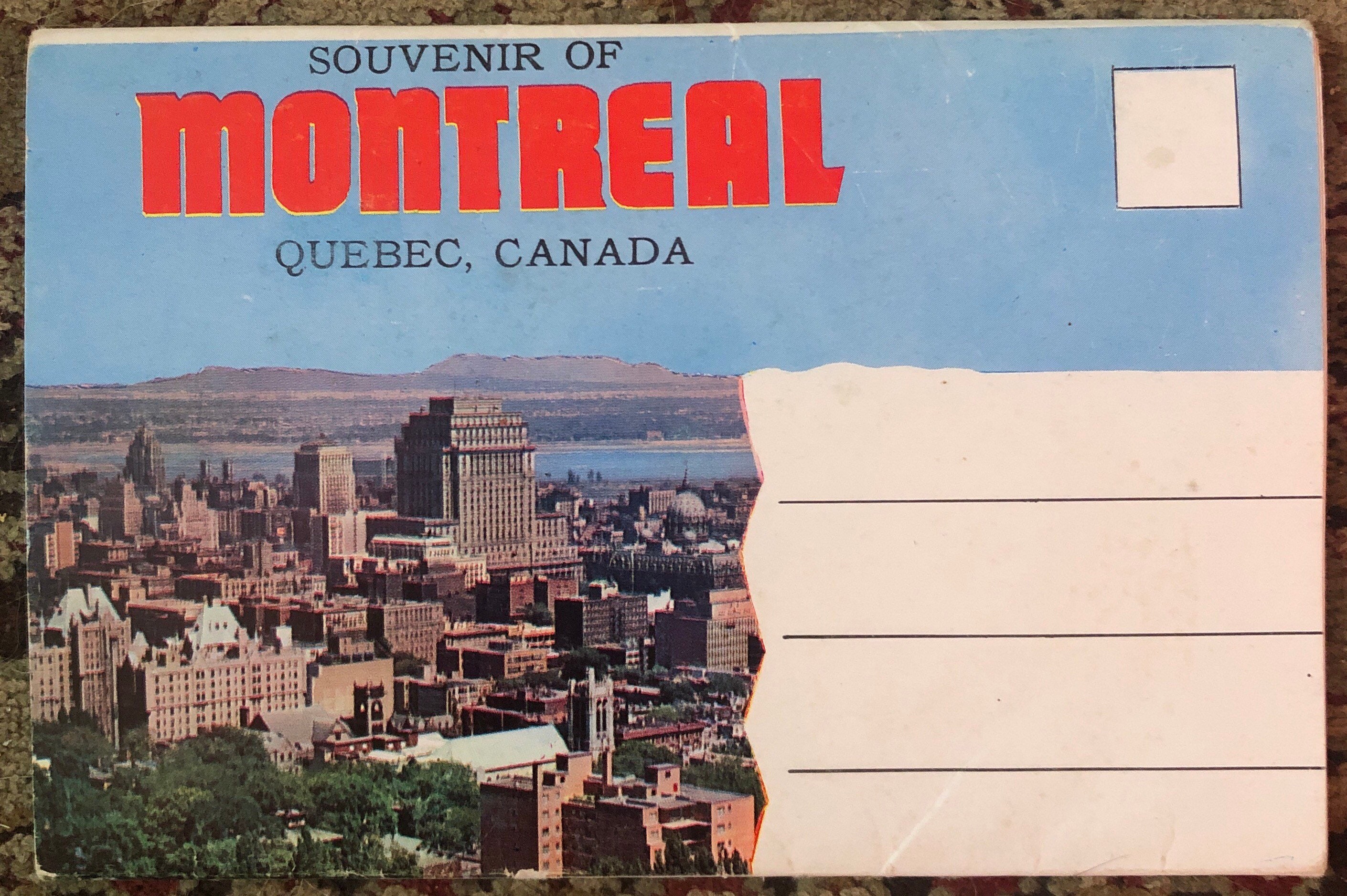 Vintage Montreal Canada Postcard Foldout Accordion | Etsy