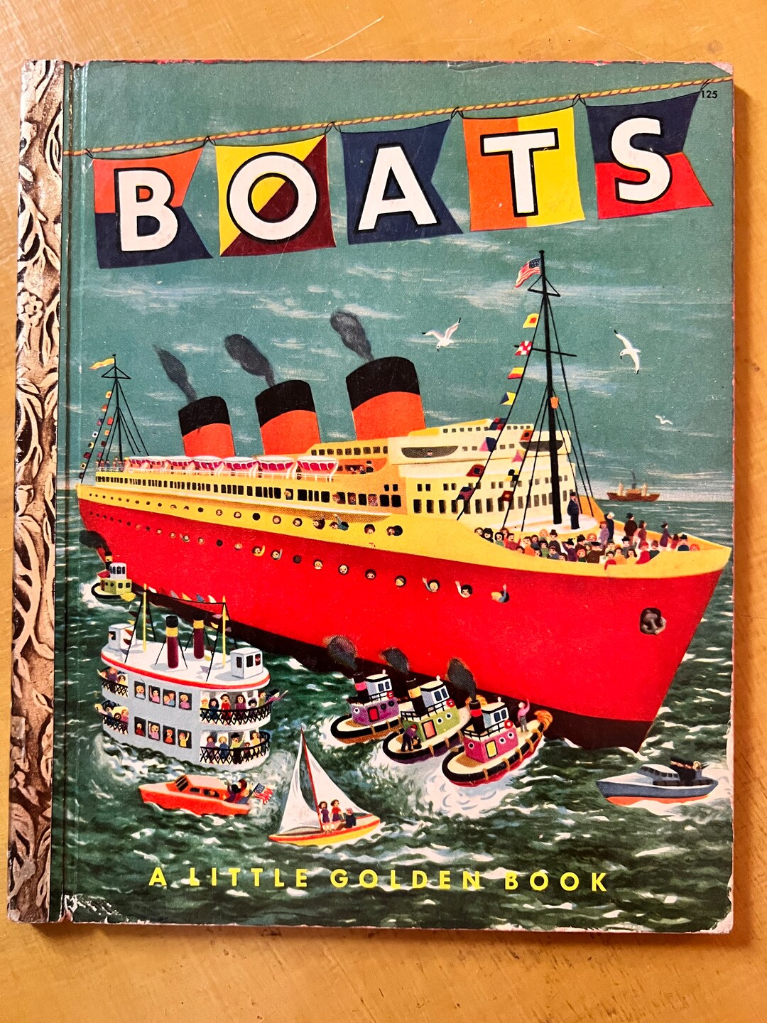 1951 Boats Little Golden Book “B” - Etsy