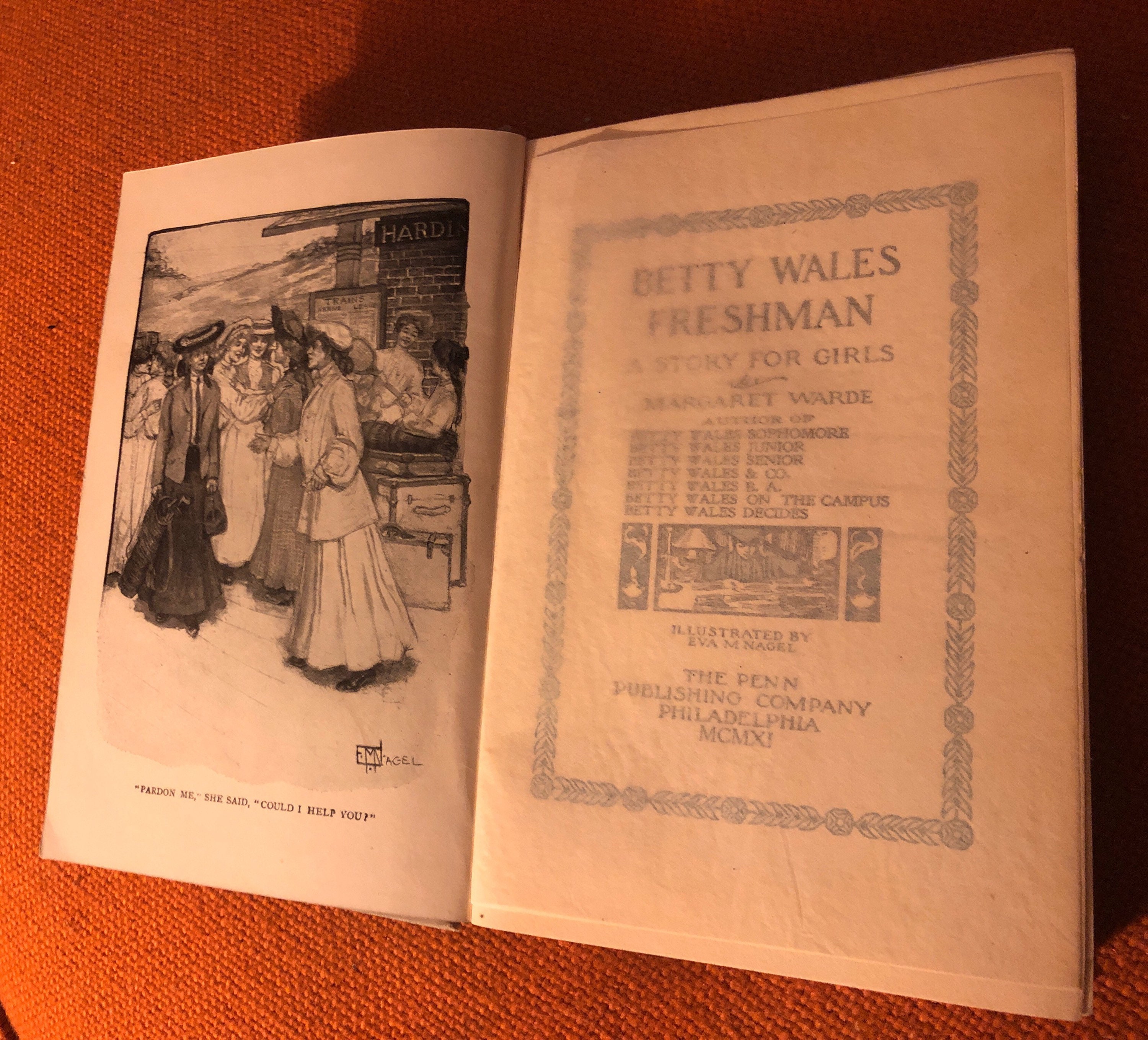 Betty Wales Freshman Margaret Warde 1904 | Etsy India