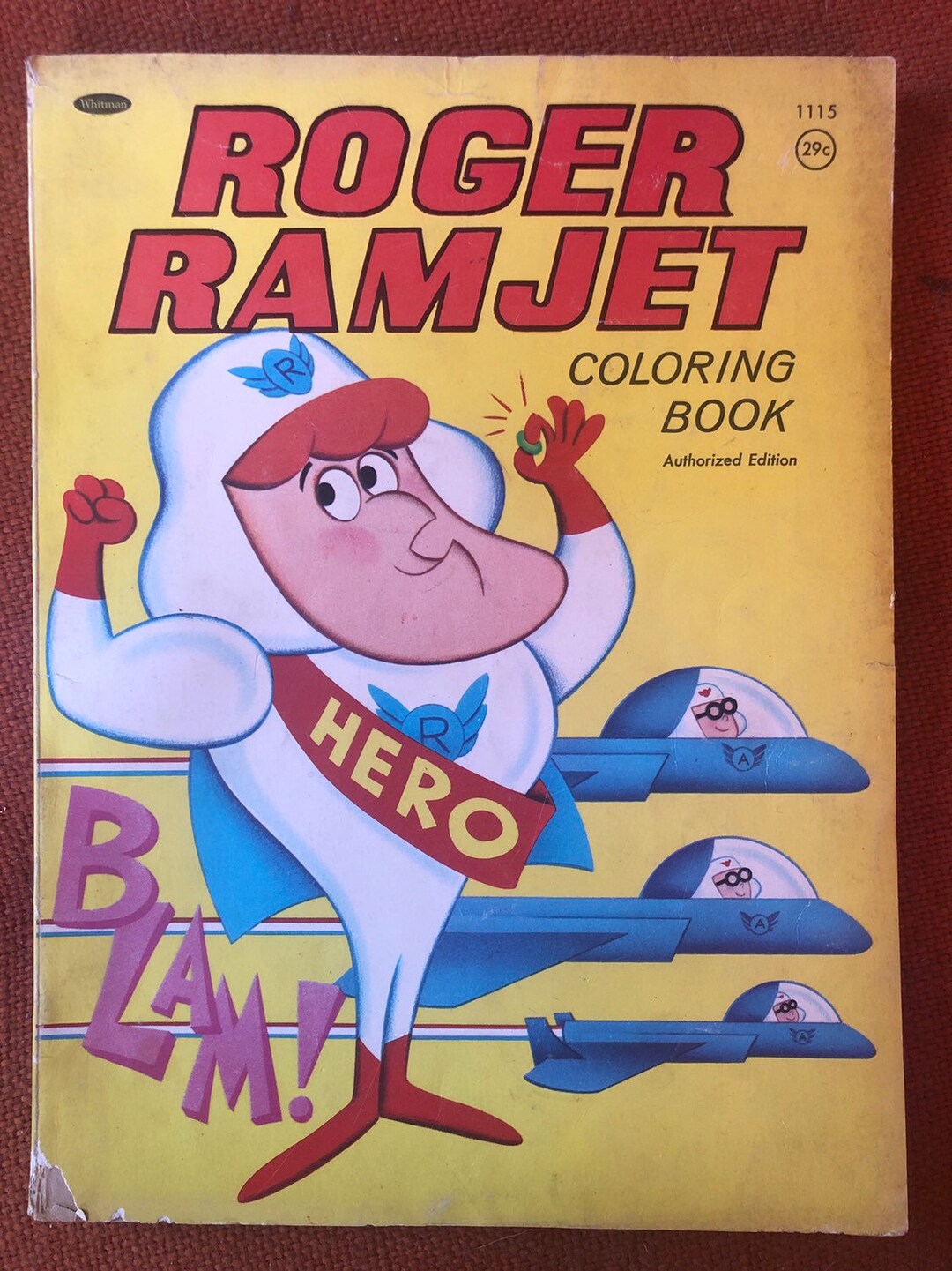 Vintage 1966 RARE Roger Ramjet Coloring Book Whitman Publishing - Etsy