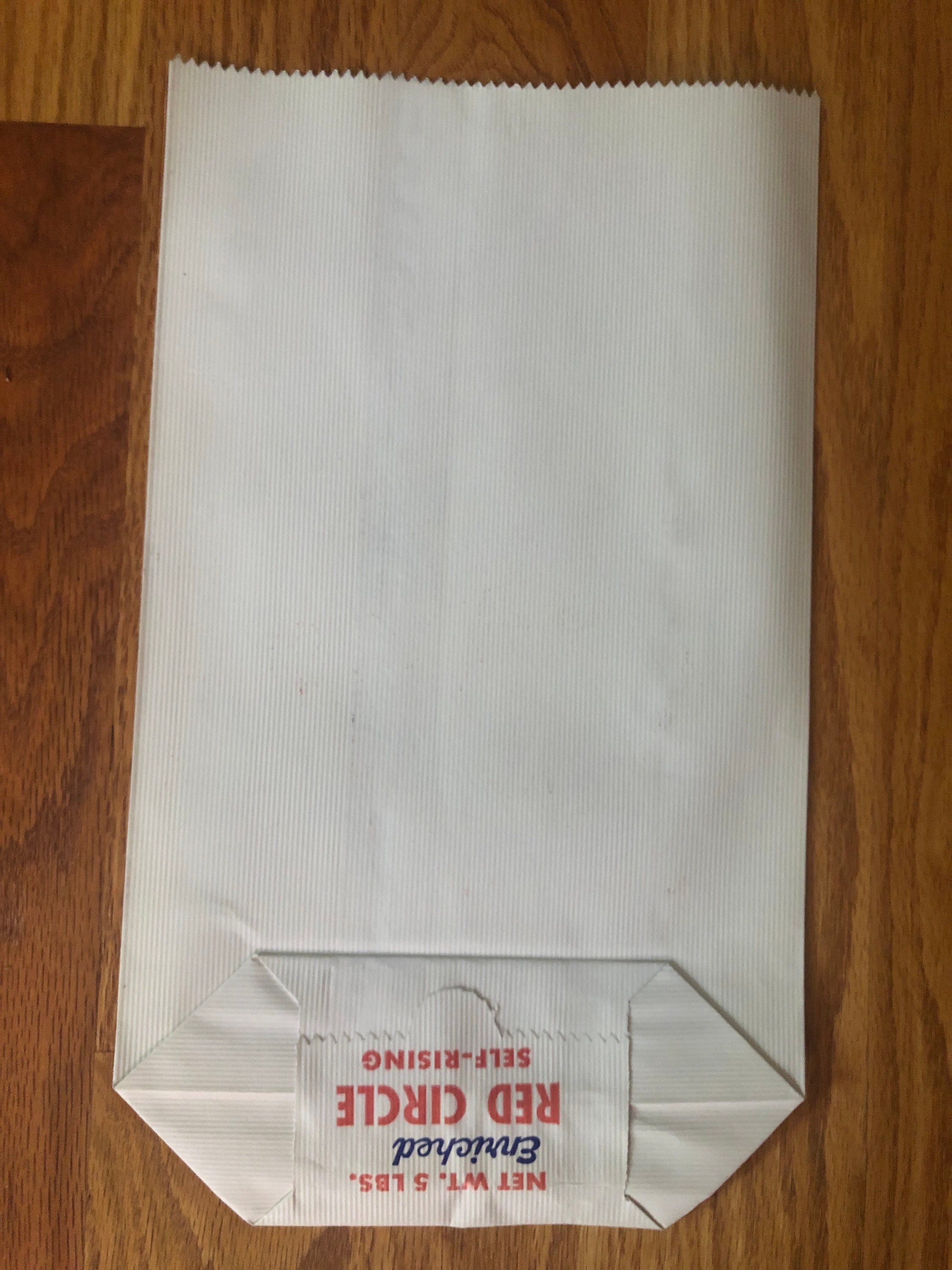 Unused 5 LBS. Rockwells Red Circle Flour Bag Rockwell Milling Co ...