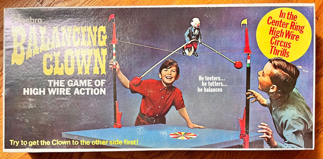 Vintage 1969 Hasbro Balancing Clowns Board Game of High Wire Action - Etsy