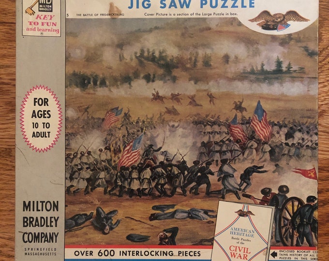 1961 American Heritage Civil War Series Jigsaw Jig Saw Puzzle Milton ...