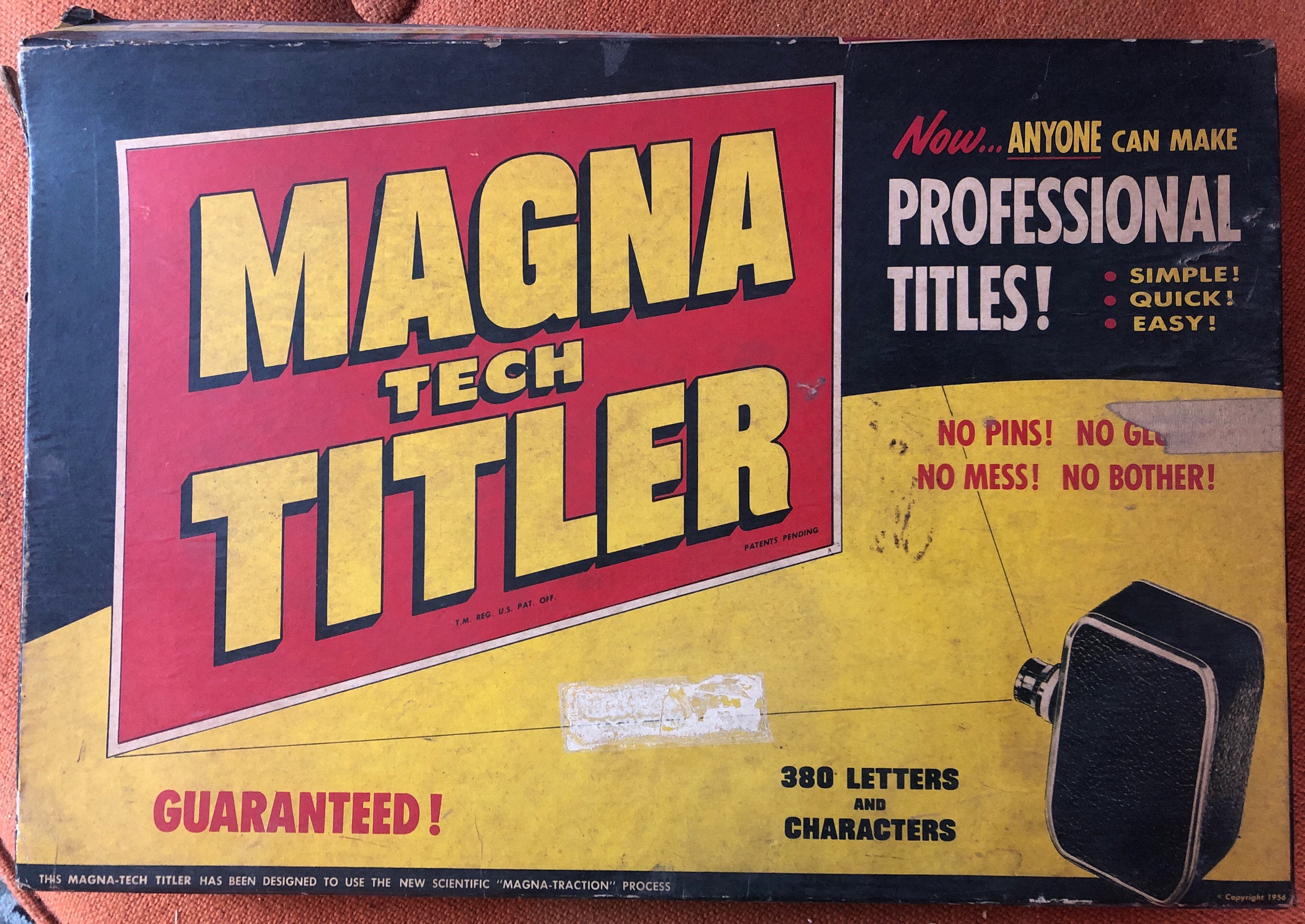 Titler Memes 1956 Vintage Magna Tech Titler Board Game Toy Tech Photo