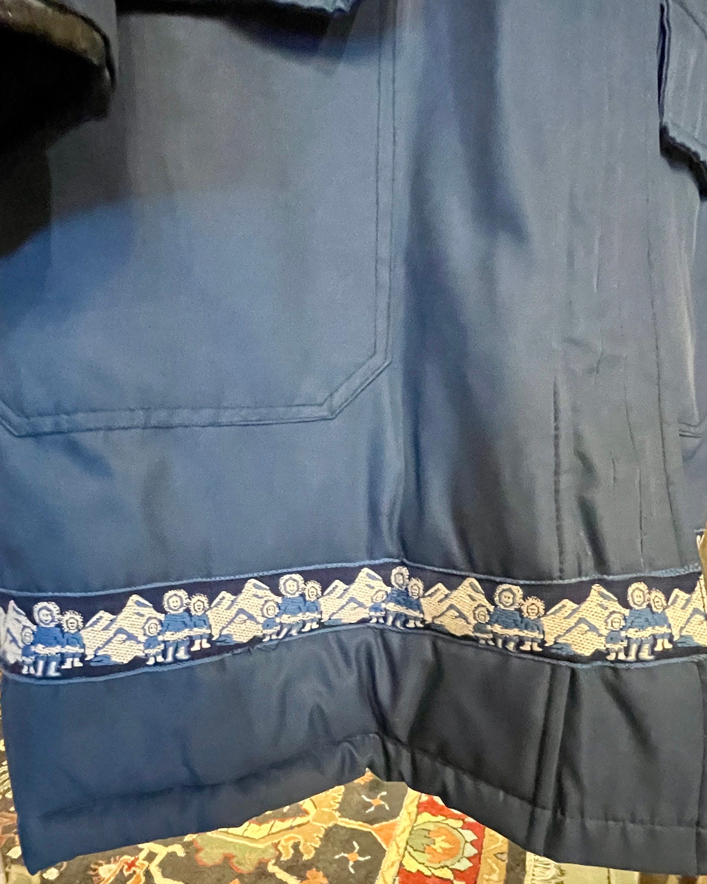 Vintage Canadian Eskimo / Inuit / Arctic Style Long Winter Parka Coat ...