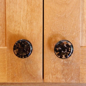 Antique Copper Spice Resin Cabinet Knobs, Farmhouse, Boho, Unique Knobs ...
