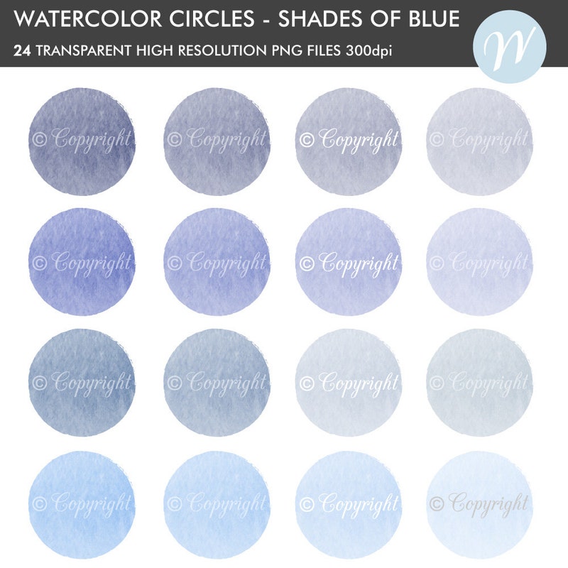 Watercolor Circles - Etsy