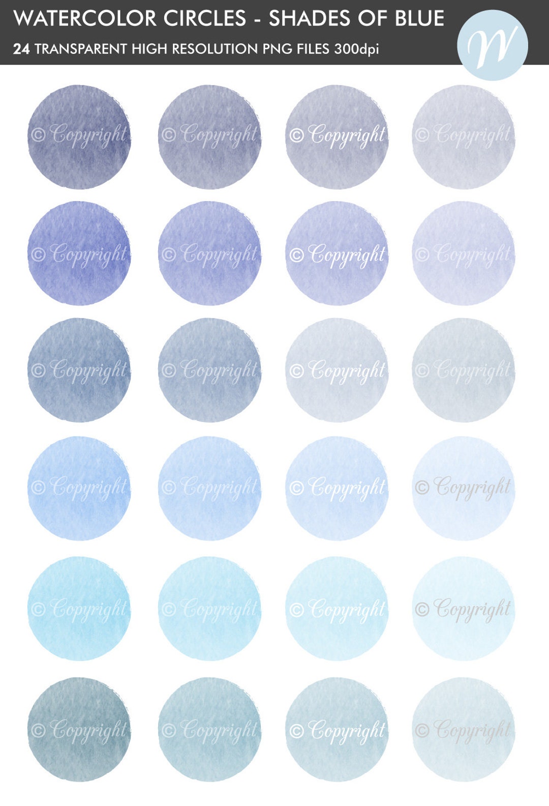 Blue Watercolor Circles, Watercolor Circles, Light Blue Watercolor ...