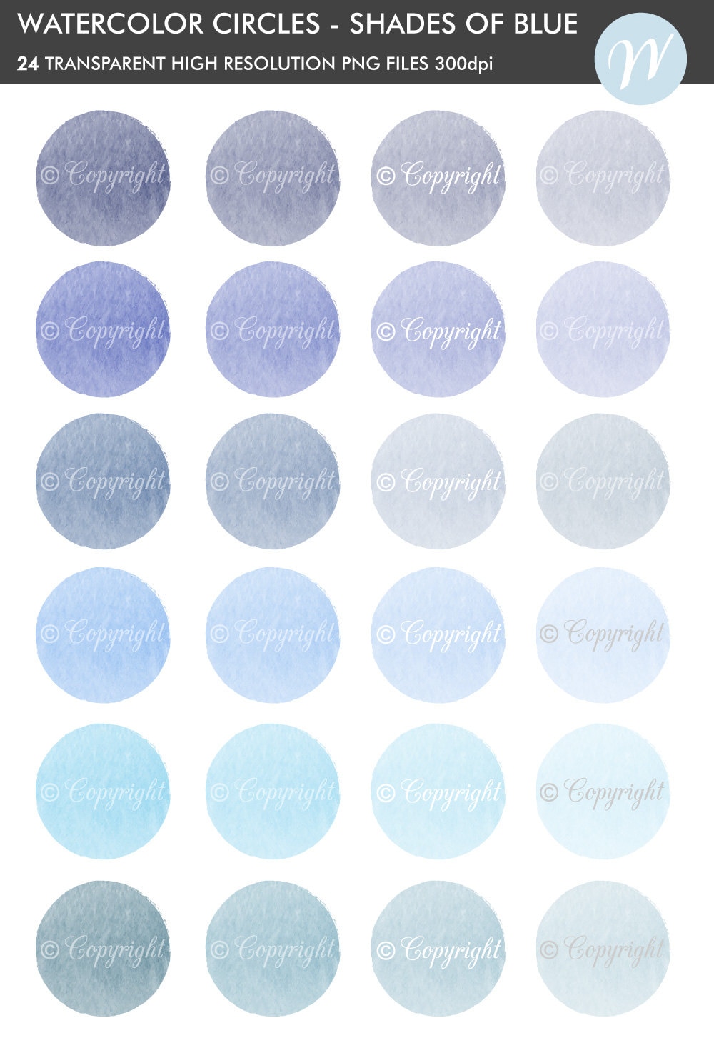 Blue Watercolor Circles, Watercolor Circles, Light Blue Watercolor ...