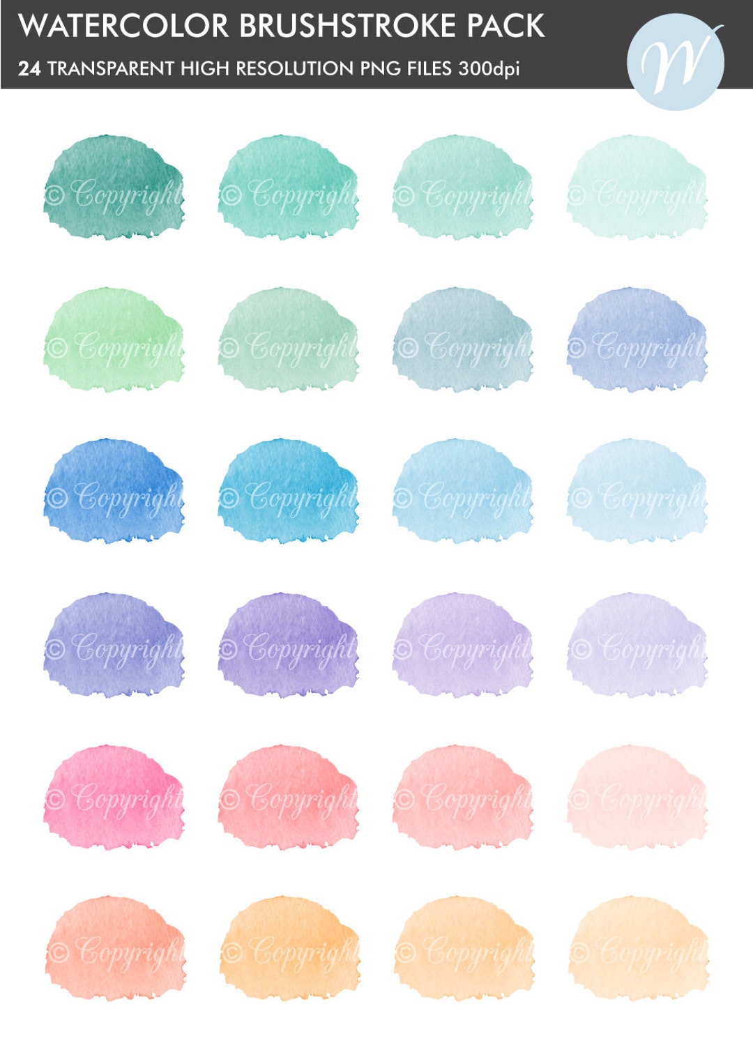 Pastel Watercolor Backgrounds, Watercolor Brushstrokes, Watercolor ...