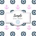 Navy Blue & Pink NAUTICAL Digital Papers, Nautical Backgrounds ...
