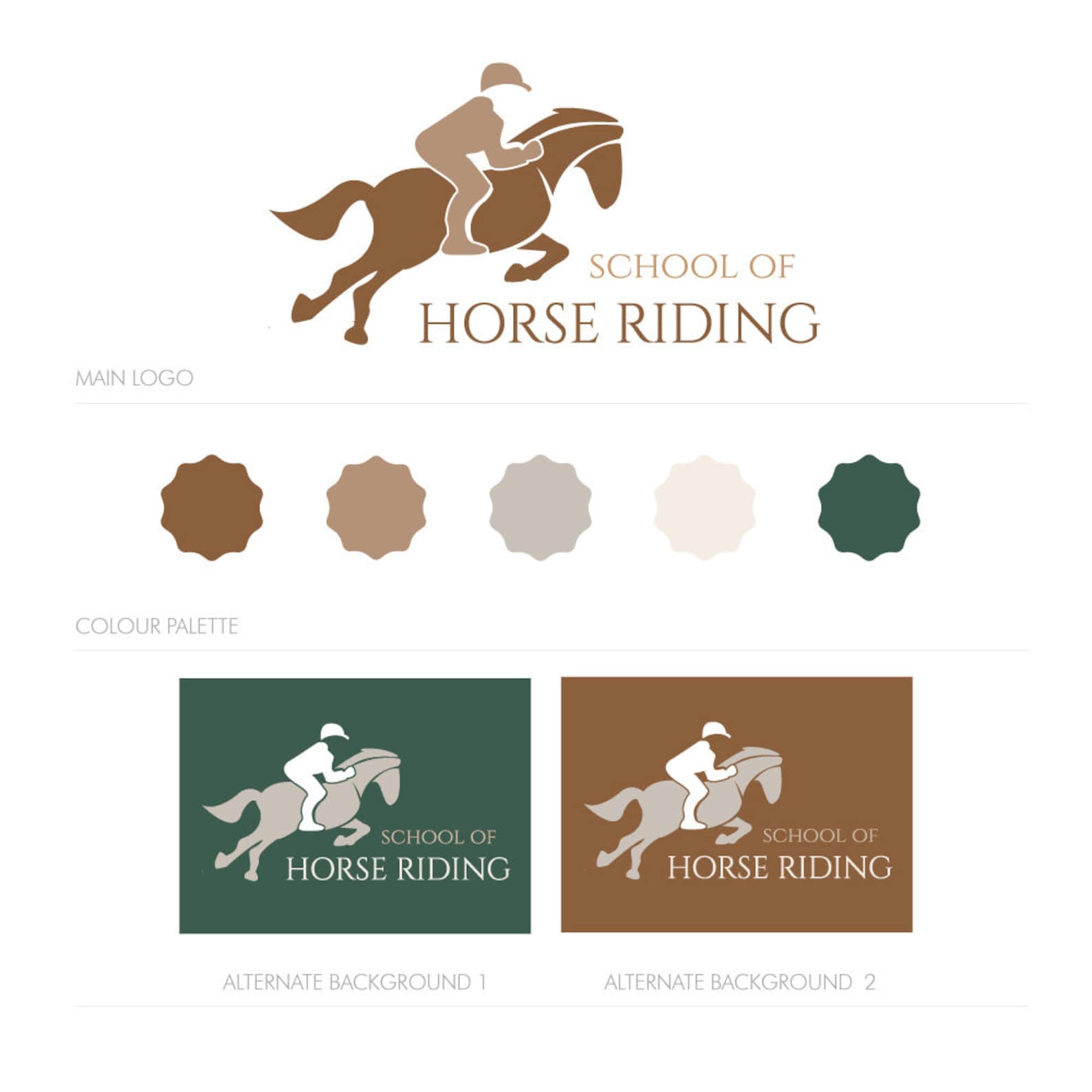 Horse Riding Logo, Riding School Logo, Stables Logo, Horse Logo, Horse ...