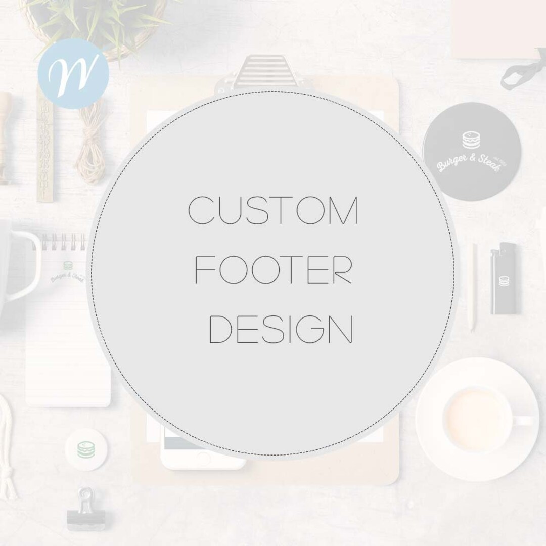 Custom Footer Design, Create a Footer for Your Website, Banner Design ...
