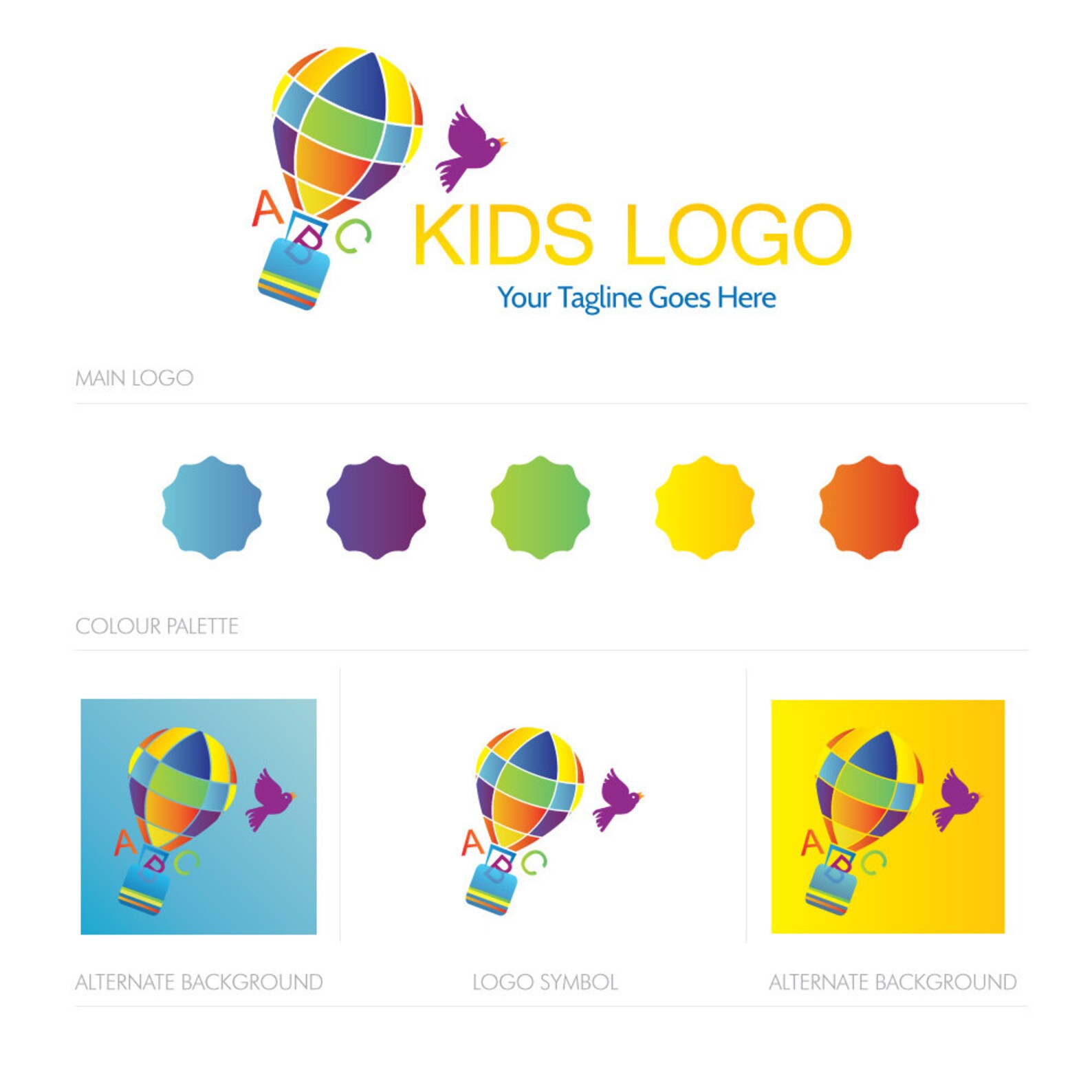 Childrens Logo, Childrens Toy Shop Logo, Educational Logo, Education ...