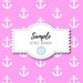 Navy Blue & Pink NAUTICAL Digital Papers, Nautical Backgrounds ...