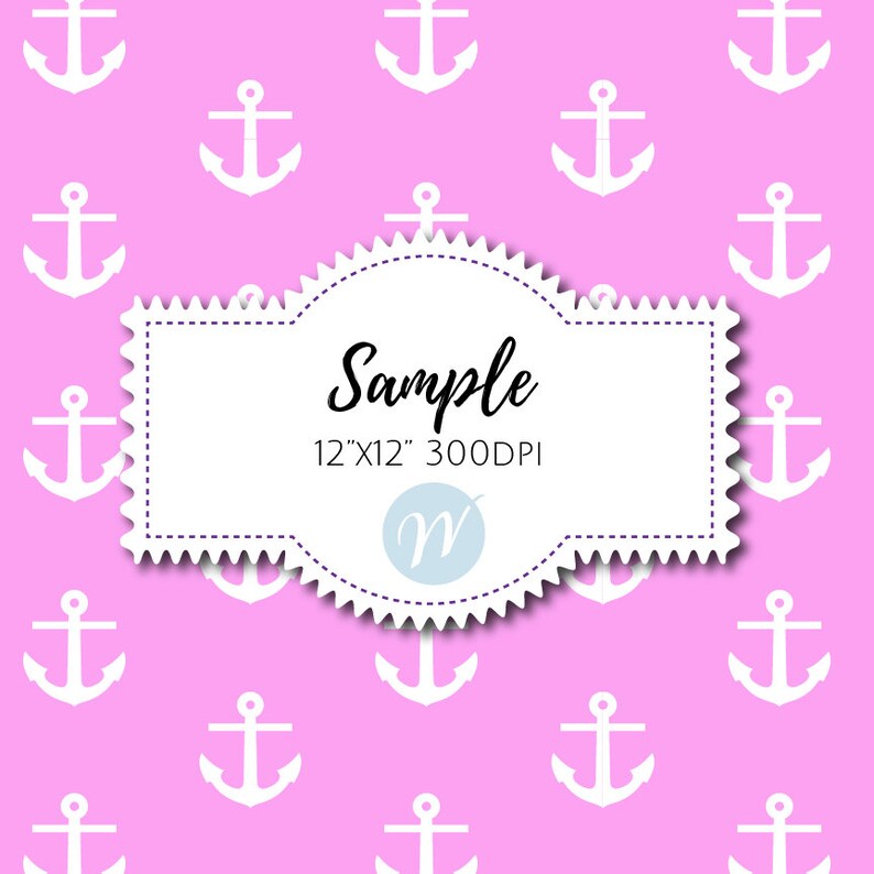Navy Blue & Pink NAUTICAL Digital Papers, Nautical Backgrounds ...