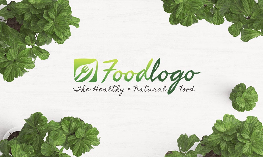 Organic Food Logo, Food Logo, Restaurant Logo, Eco Logo, Green Logo ...