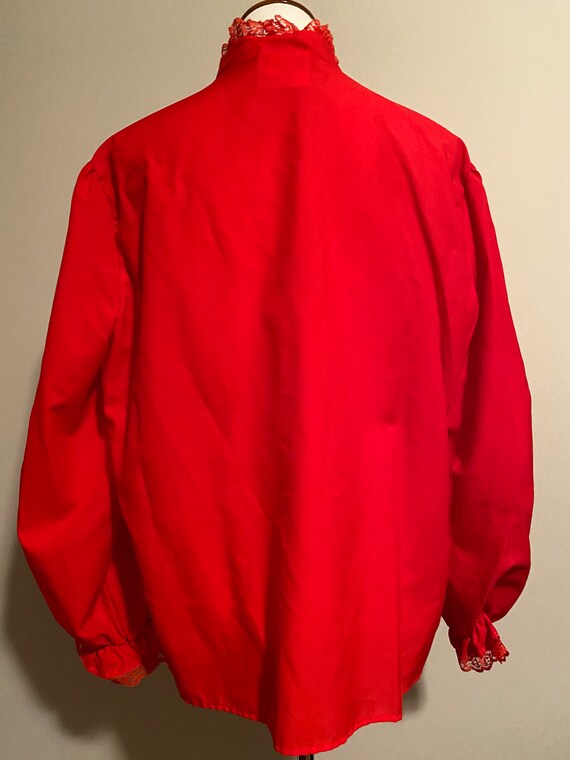 1970’s Western/Prairie Style Blouse w/ Bow - Gem