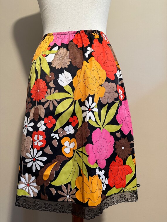 1960’s Vanity Fair Psychedelic Floral Half Slip - Gem