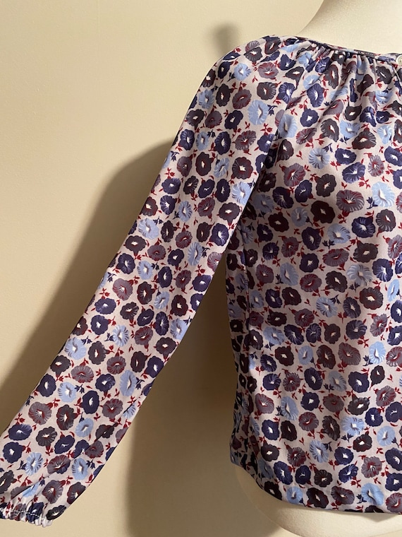 1970’s Floral Keyhole Top - Gem