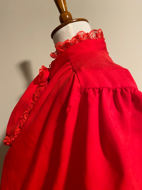 1970’s Western/Prairie Style Blouse w/ Bow - Gem