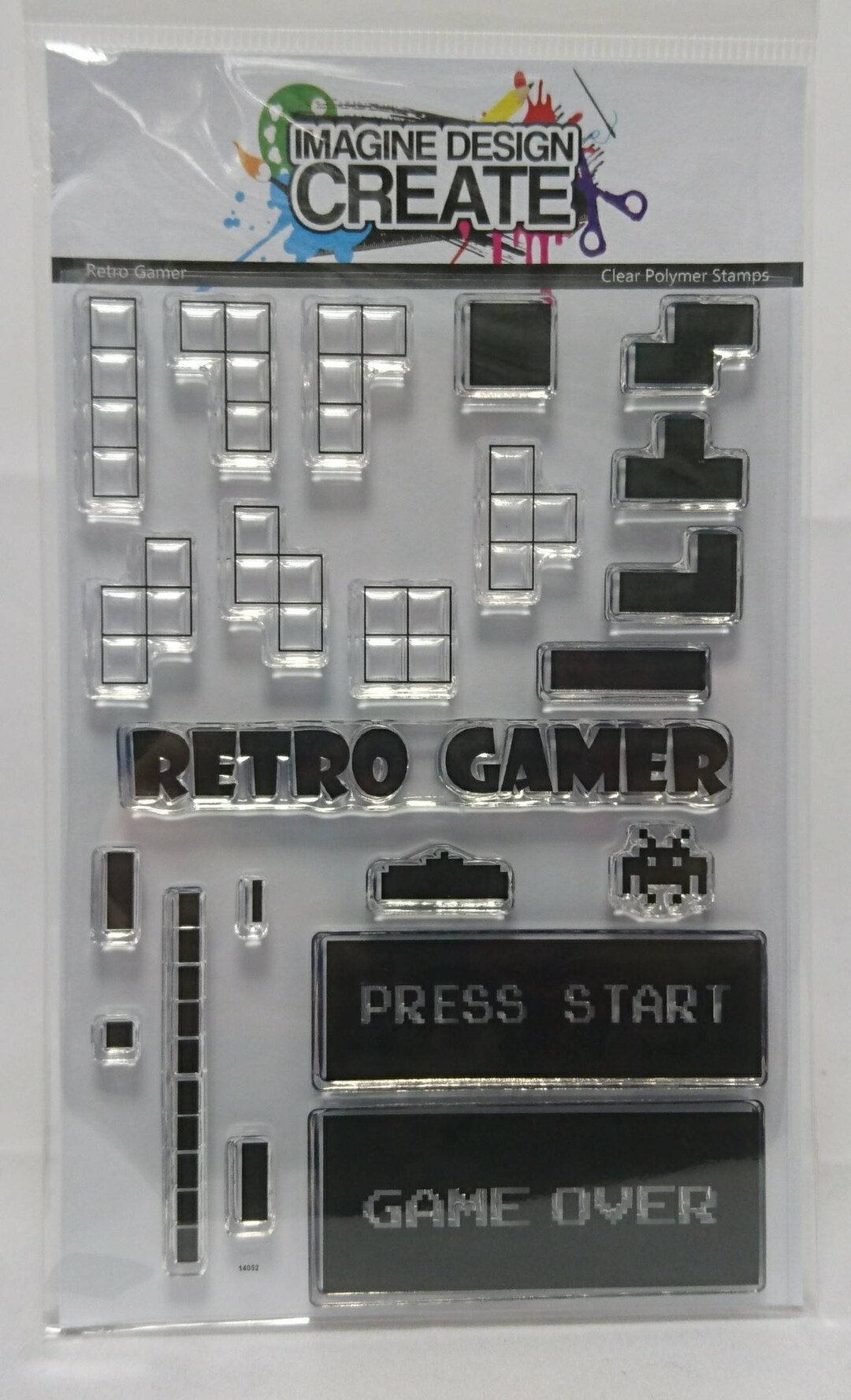 Retro Gamer A6 Stamp Set by Imagine Design Create for - Etsy