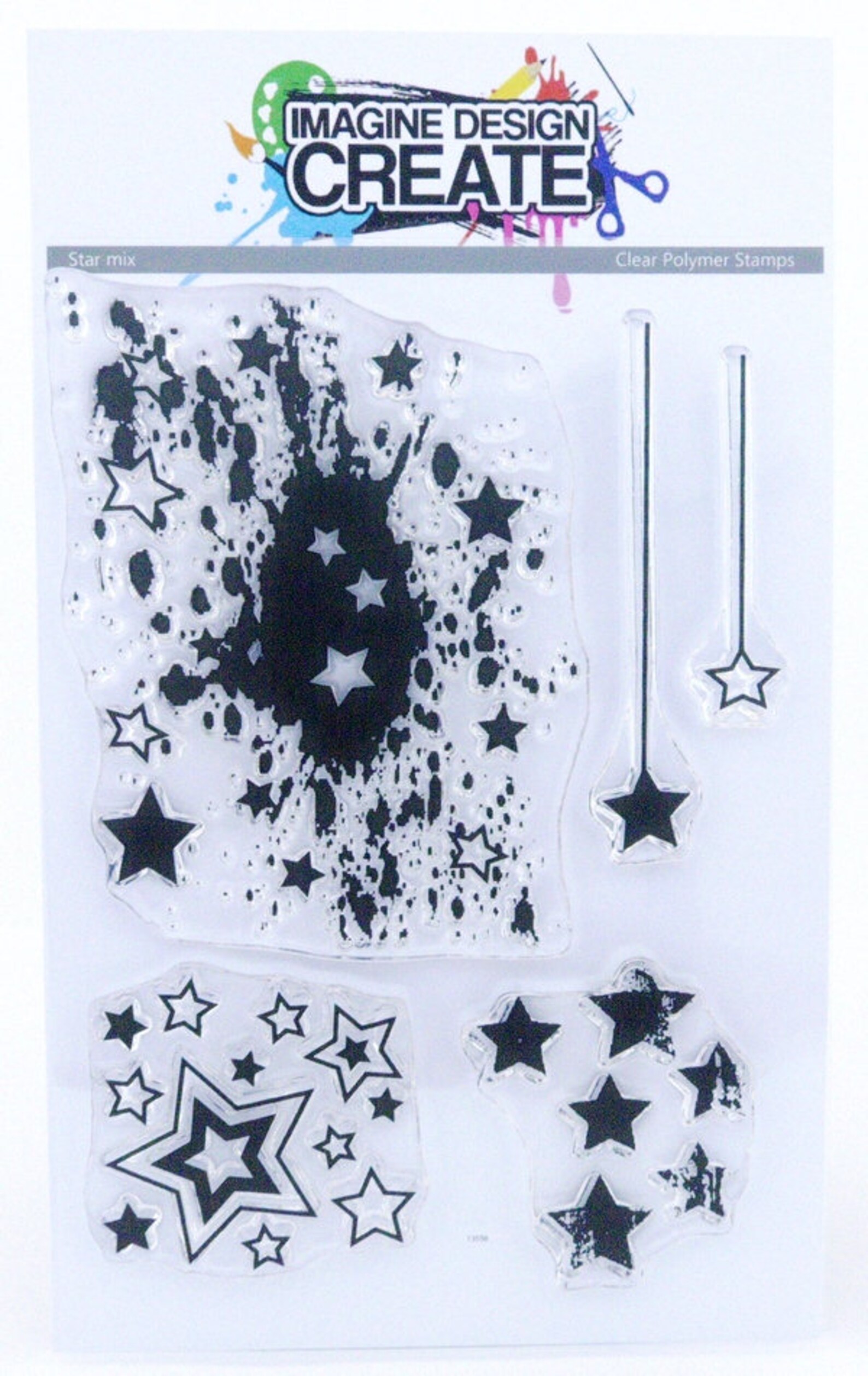 Stars Mix A6 Stamp Set by Imagine Design Create for - Etsy