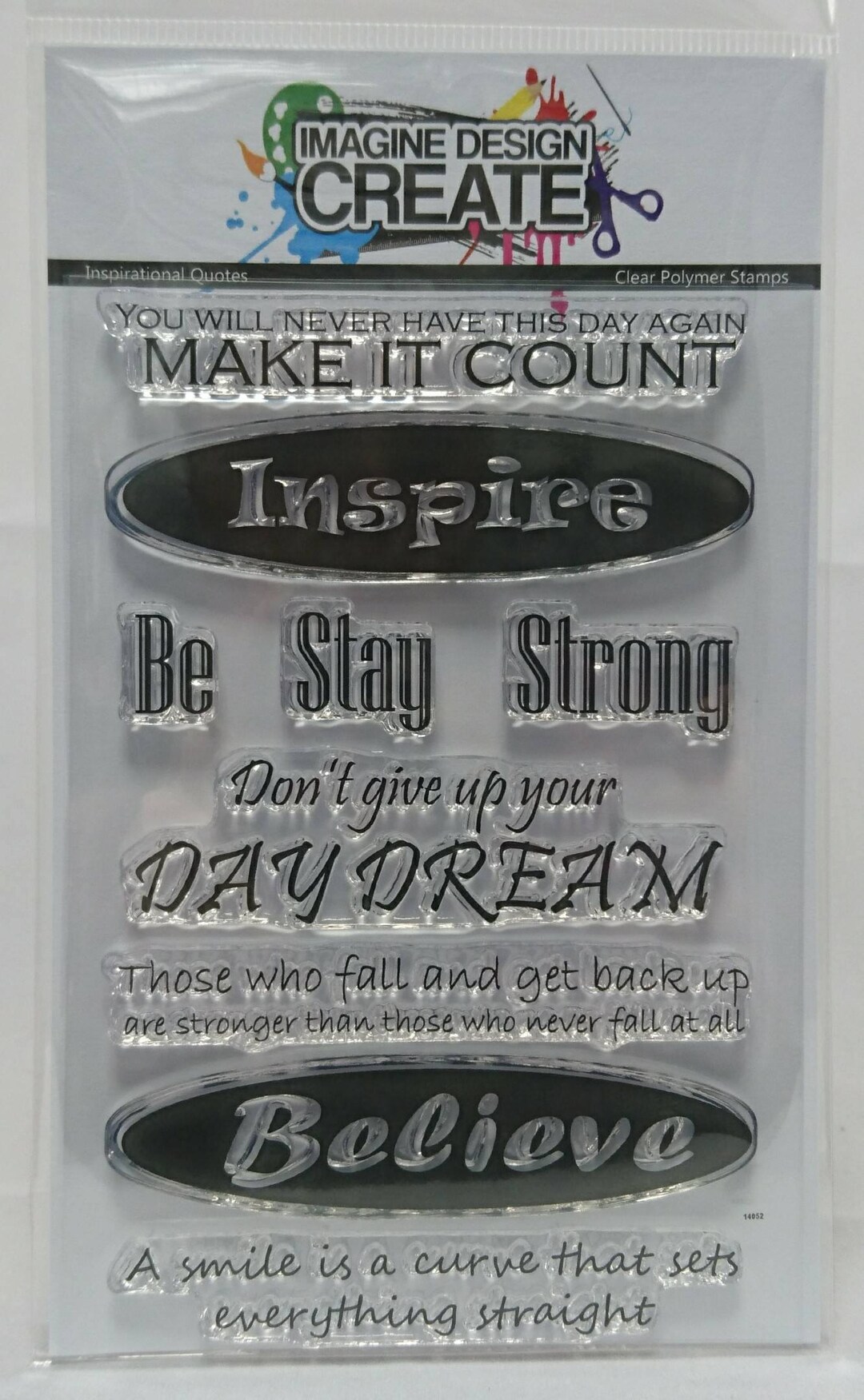 Inspirational Quotes A6 Stamp Set by Imagine Design Create for Stamping ...