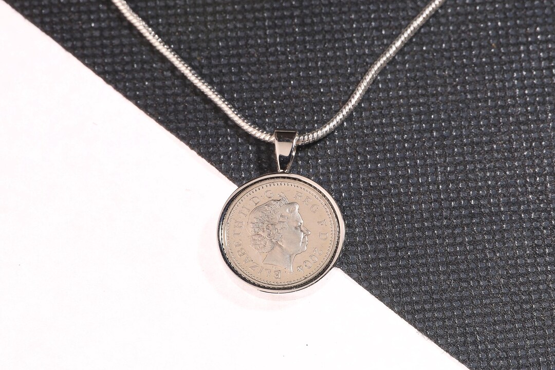 2004 21st Five Pence Coin Pendant - Choose Your Colour - Etsy