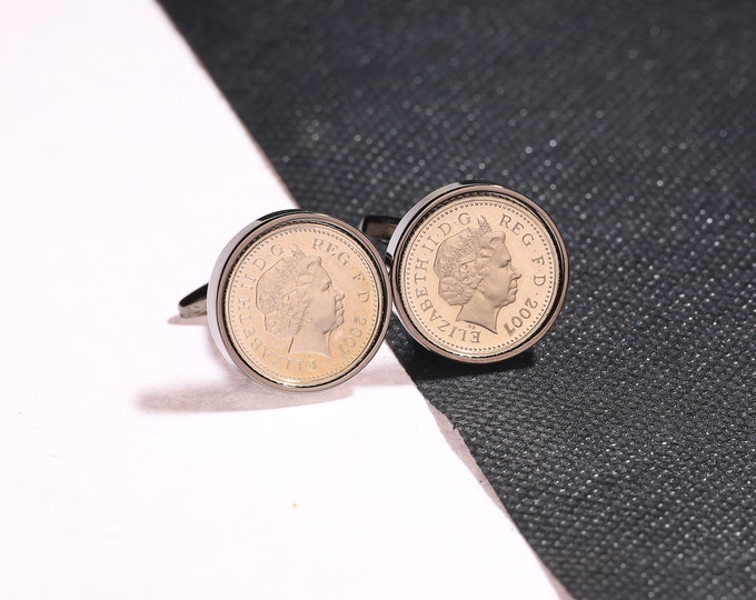 1921 George V Sixpence Enamelled Coin Cufflinks - Etsy